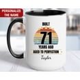 71st Birthday Gift Personalized Mug Built 71 Years Ago Gift for 71 Year ...