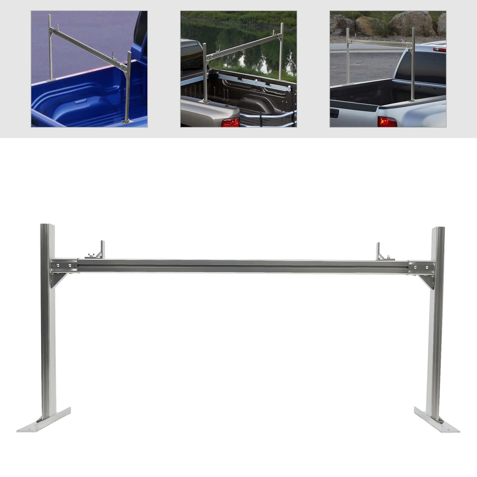 71x14x34" 2xTruck Rack Pick up Truck Rack Aluminum Alloy Ladder Rack ...