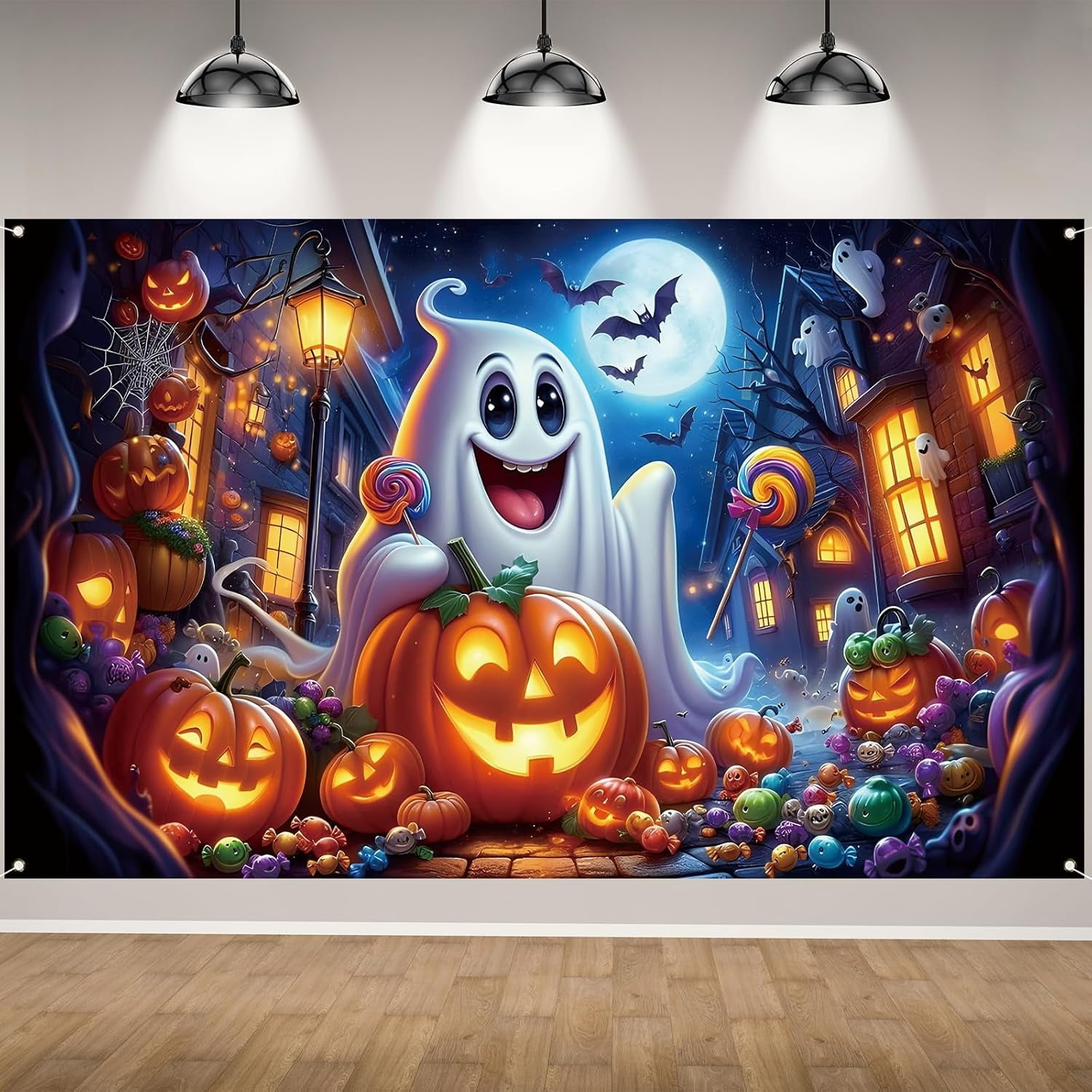 71x43 Inch Spooky Photo Booth Background Banner, is perfect for ...