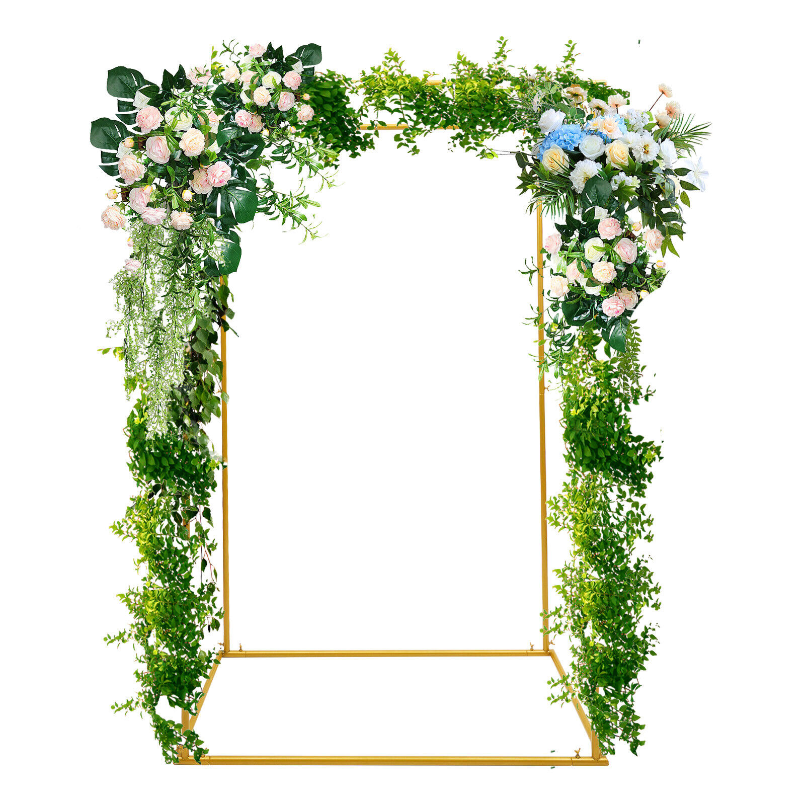 71x45 in Wedding Arch Stand Gold Balloon Arch Stand Square Backdrop ...