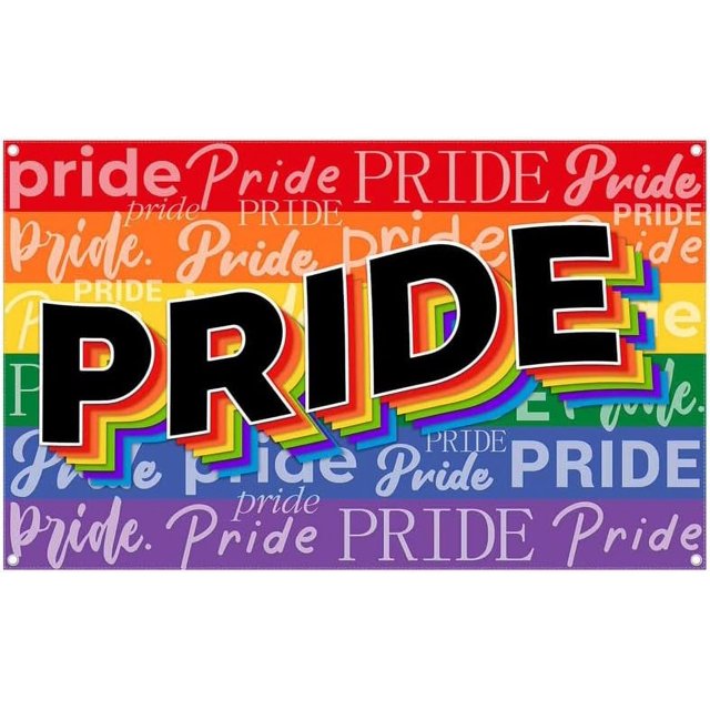 71x47inch Fabric Colorful Pride Month Backdrop LGBT Rainbow Love ...