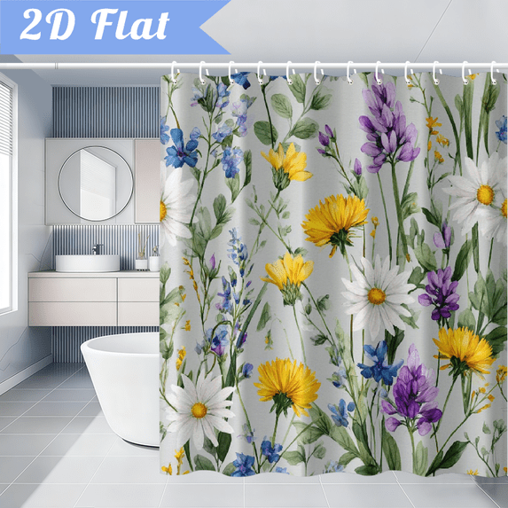 71x71 Inch Gray Grey Colorful Watercolor Leaves Vintage Boho Plant ...