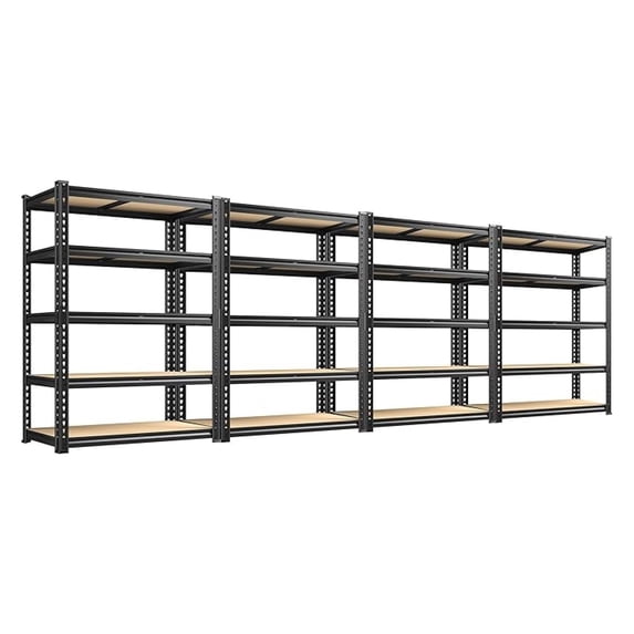 72.12" H Garage Shelving, Storage Shelves Load 2100LBS, 5-Tier ...