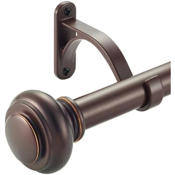 72-144 Inches Curtain Rods for Window, 1 Inch Diameter Drapery Rod with ...