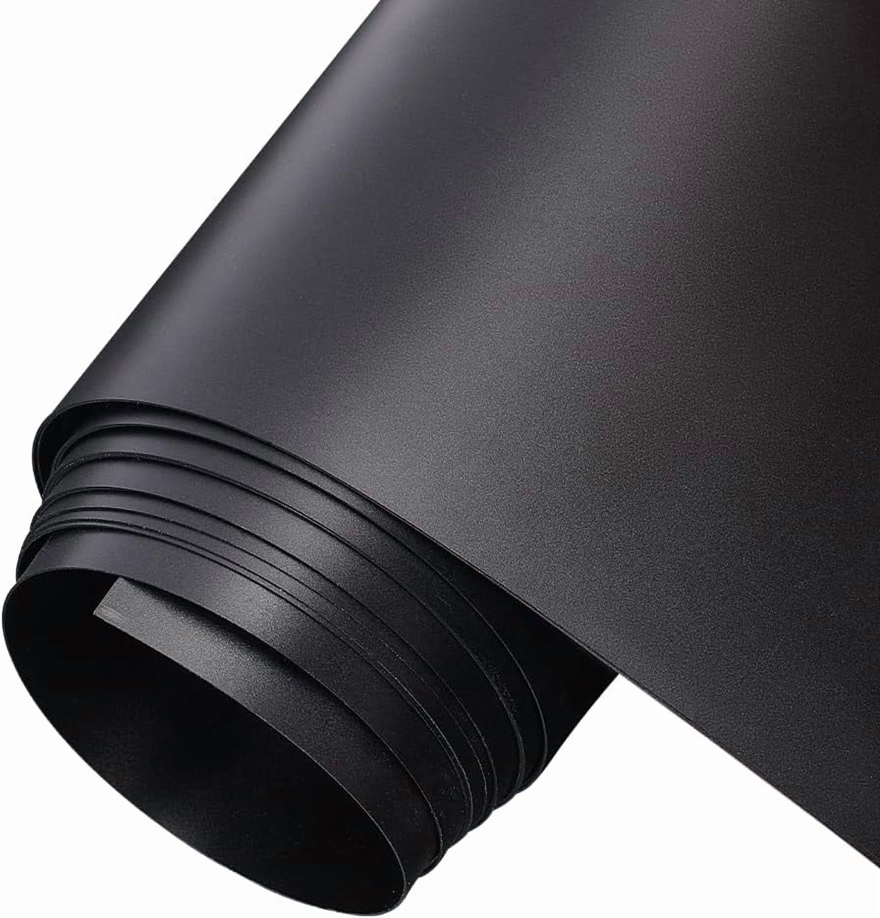 72.1x11.8 inch Black PVC Vinyl Roll Dual Matte Side Vinyl Sheeting ...