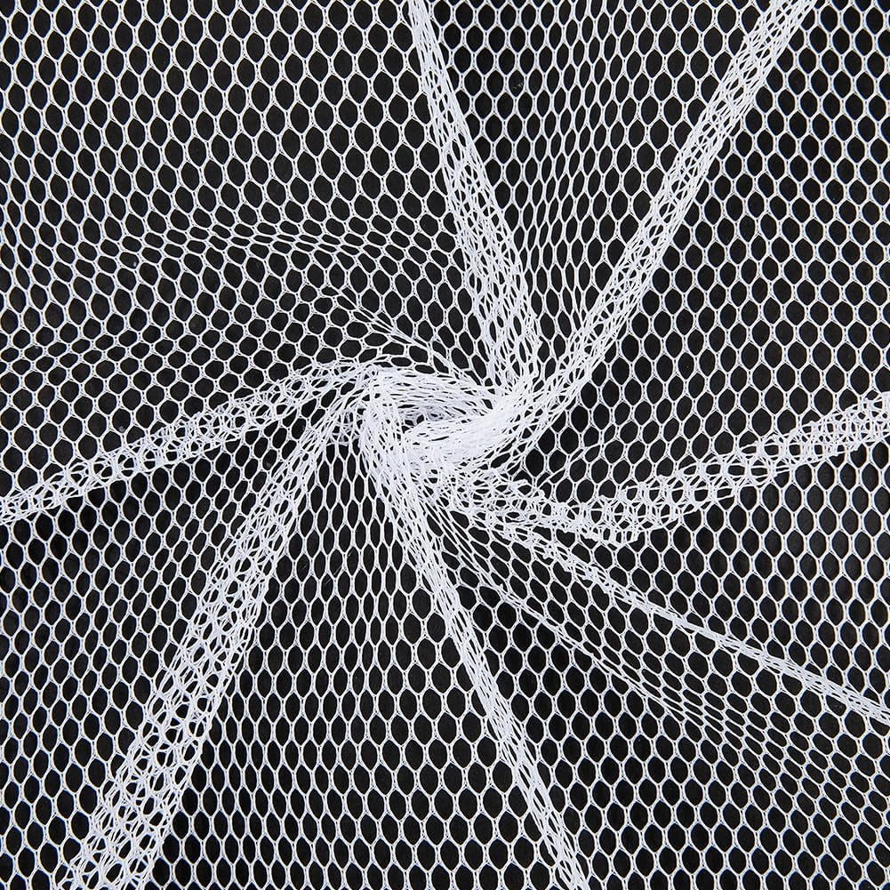72.1x61 Inch White Mesh Fabric Hexagonal Holes Polyester Mesh Netting ...