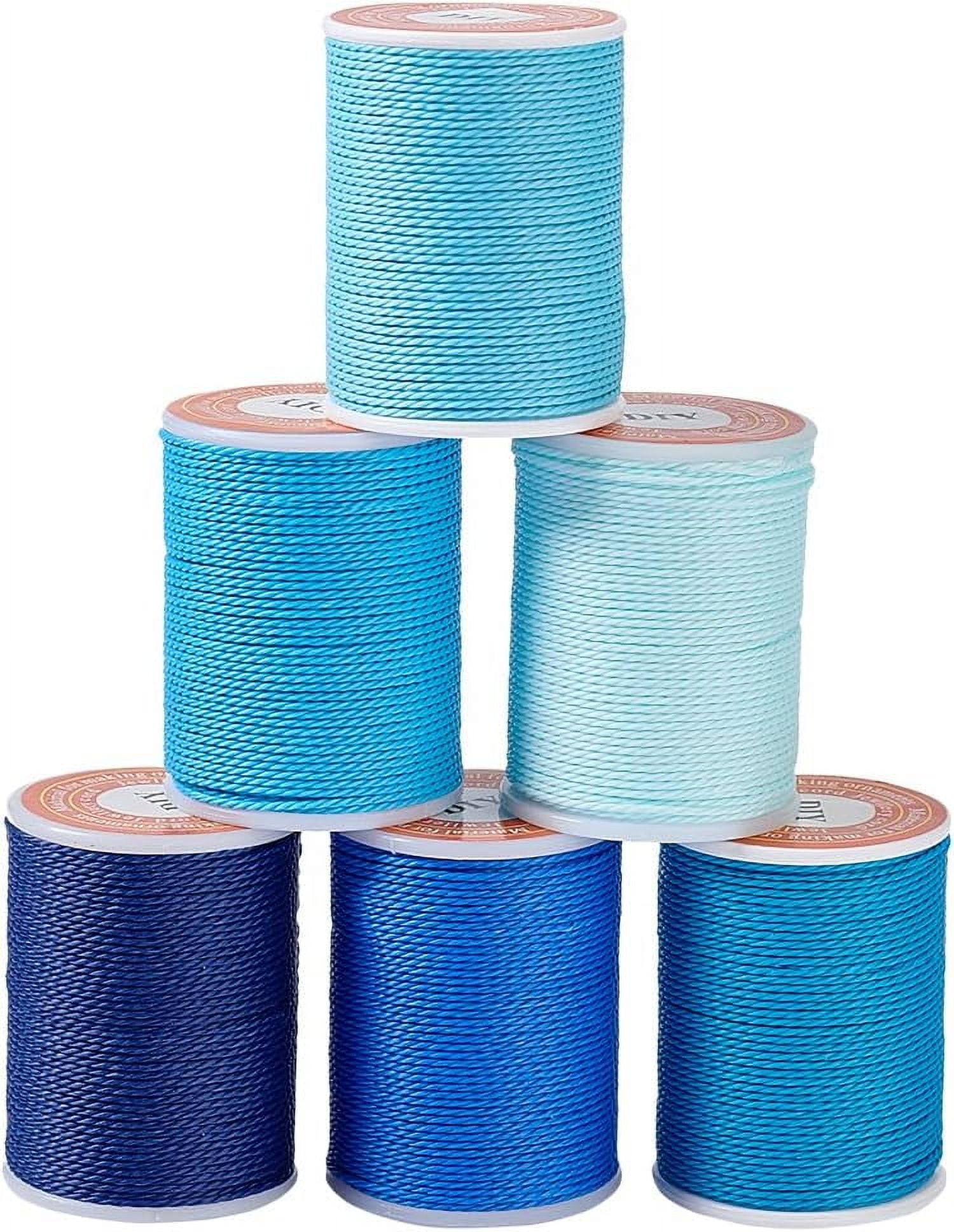 72.2 Yards Waxed 1mm Twisted Sewing Waxed Thread Stitching Thread Cord ...
