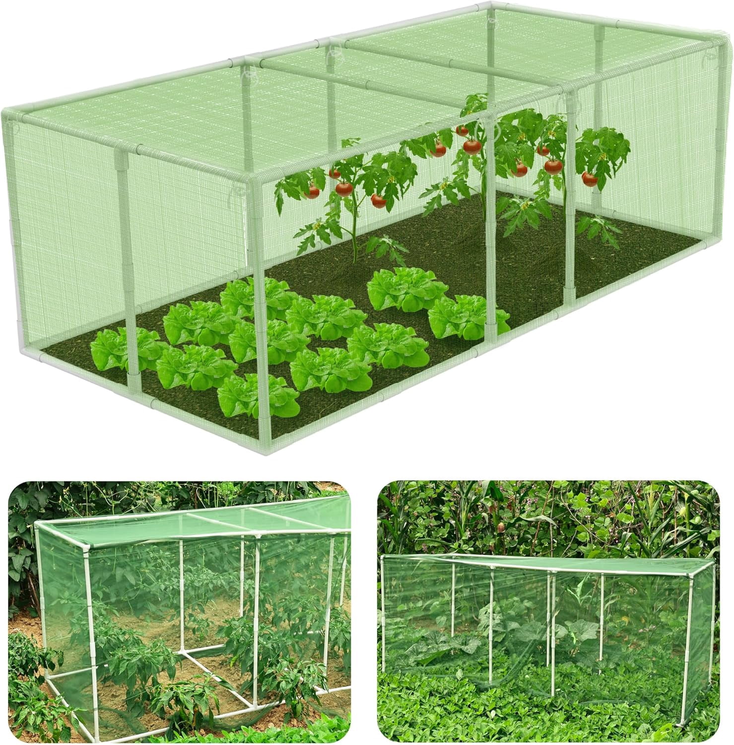 72 * 33 * 30 in Detachable Crop Cages for Garden, Plant Protection Tent ...