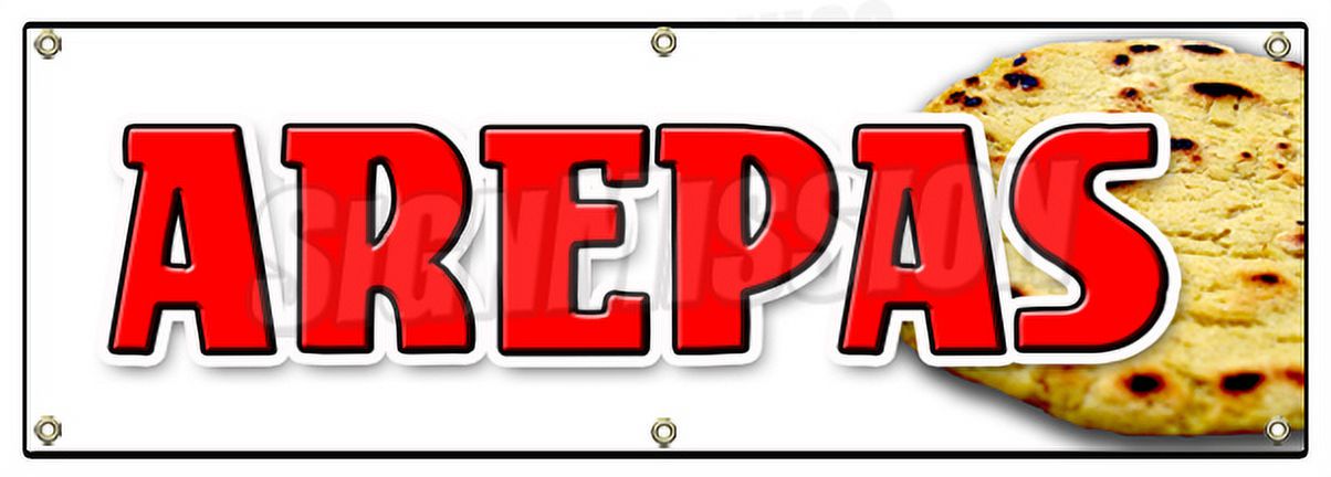 72" AREPAS BANNER SIGN colombian venezuelan food cheeseseafood latin ...