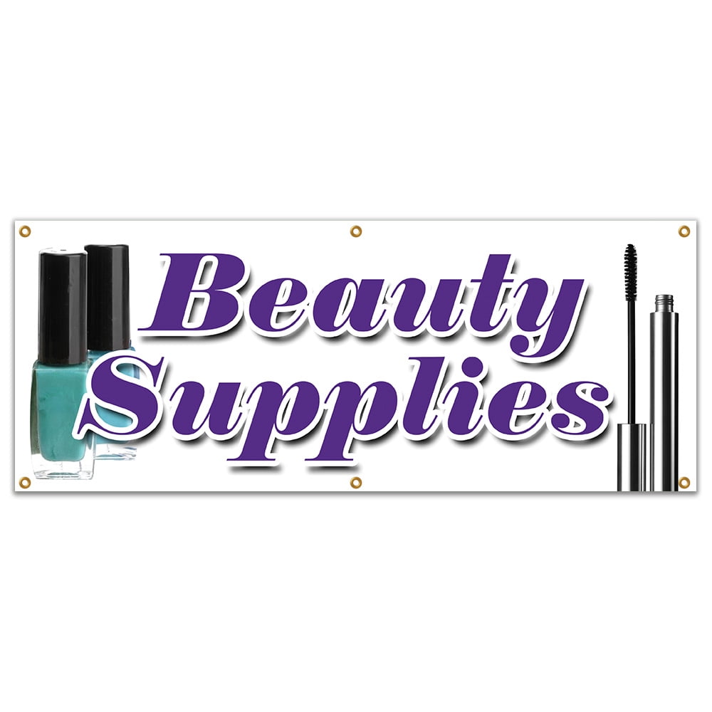 72" BEAUTY SUPPLIES BANNER SIGN professional hair care wholesale public ...