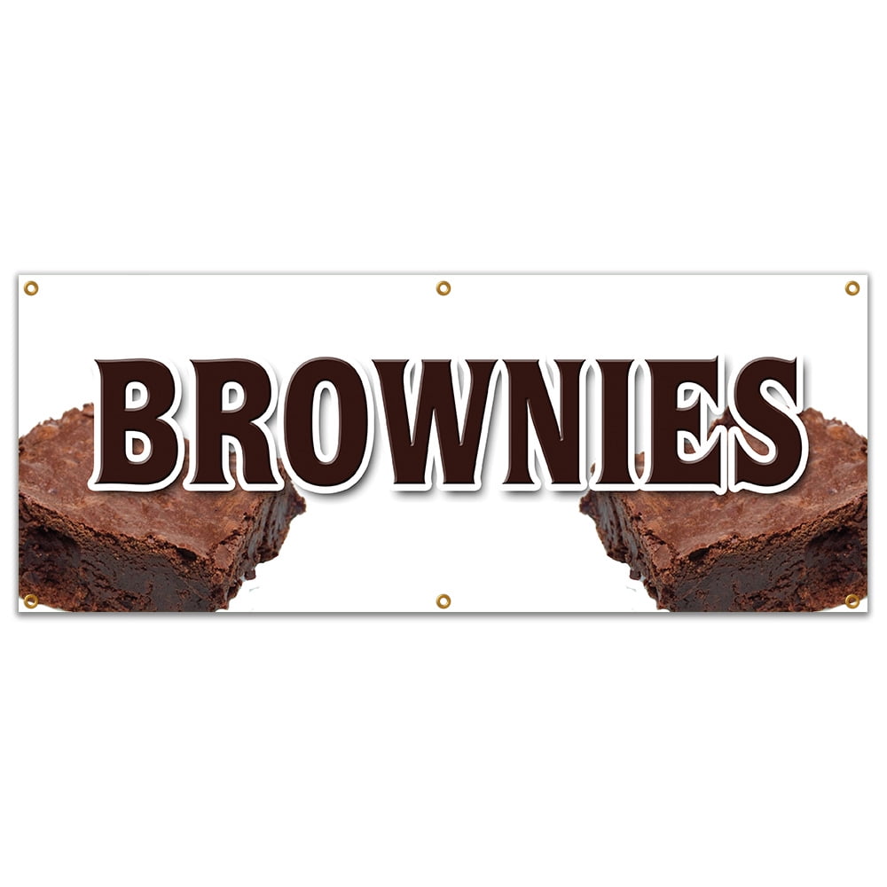 72" BROWNIES BANNER SIGN bakery chewy warm homemade best chocolate ...