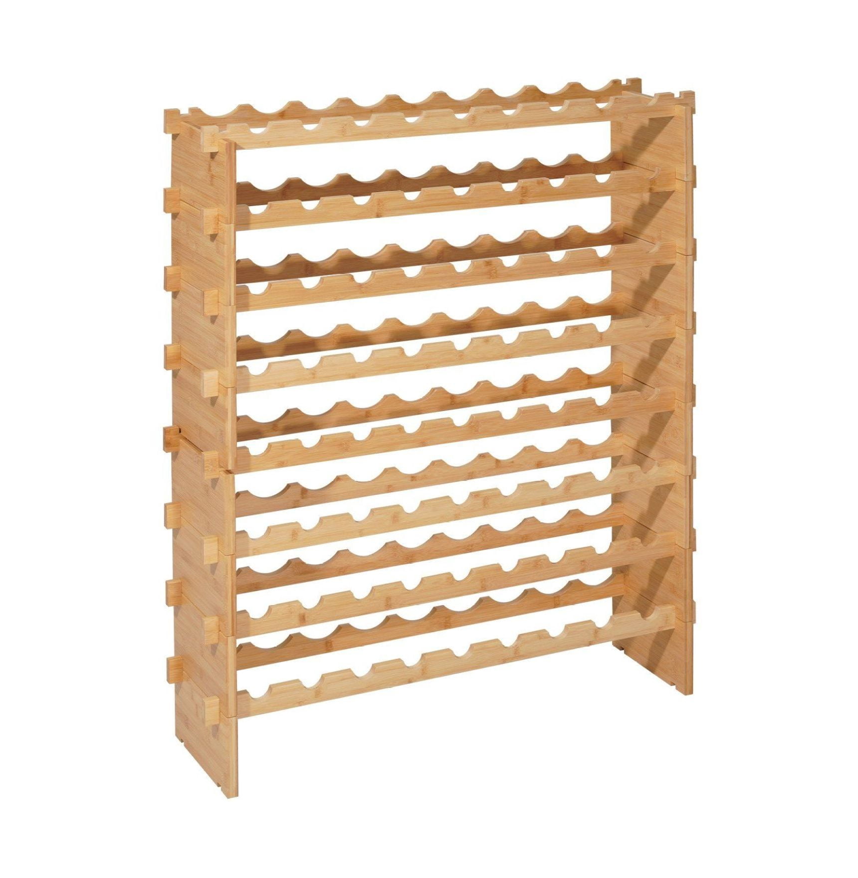 72 Bottle Wine Rack, 8-Tier Freestanding Wine Holder - Walmart.com
