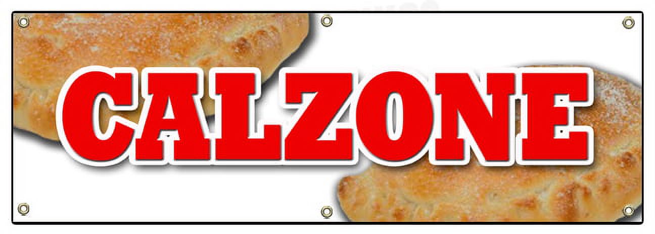 72" CALZONE BANNER SIGN pizza italian restaurant italy food spaghetti ...