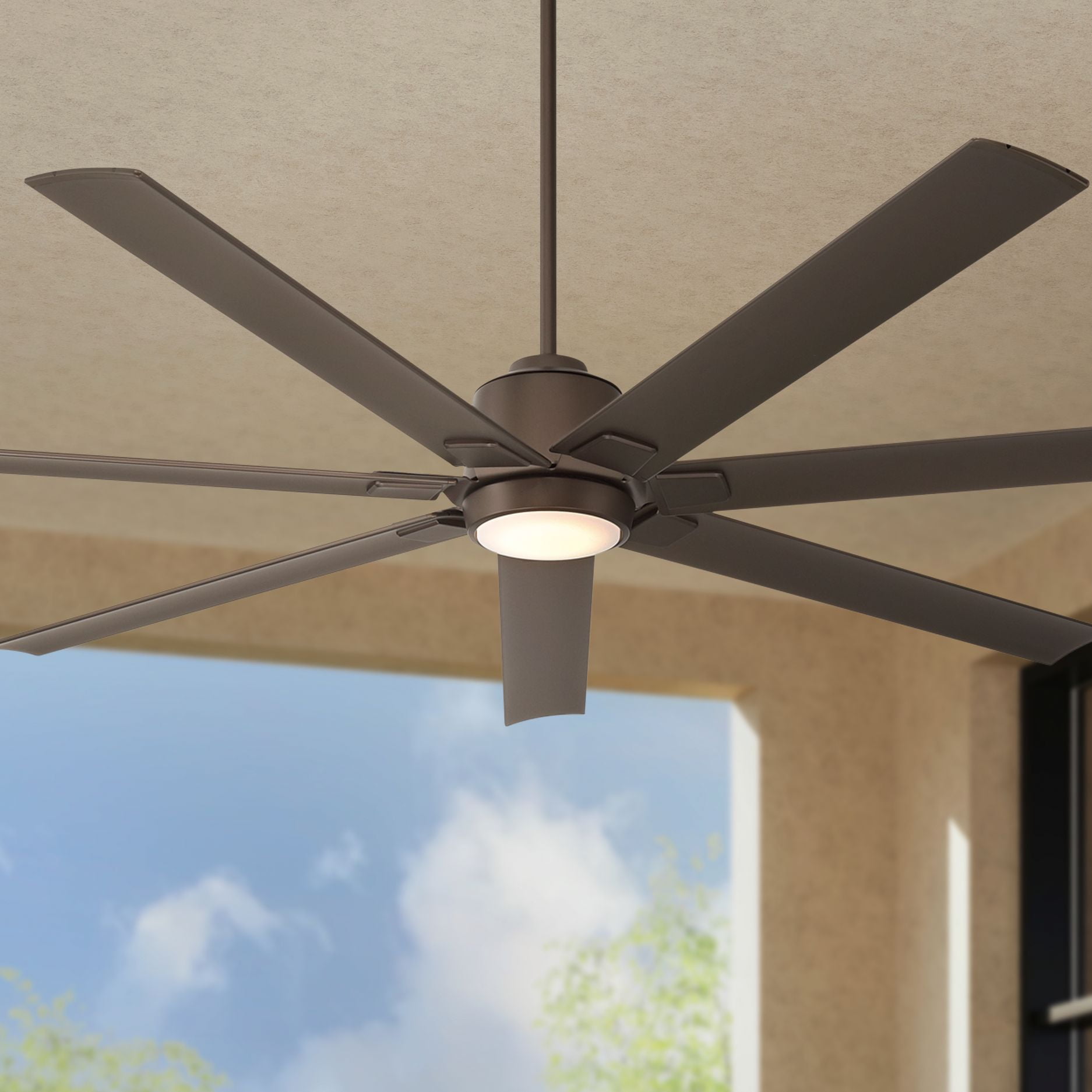 72" Casa Vieja Airbender Ultra Airflow Emperial Bronze LED Ceiling Fan ...