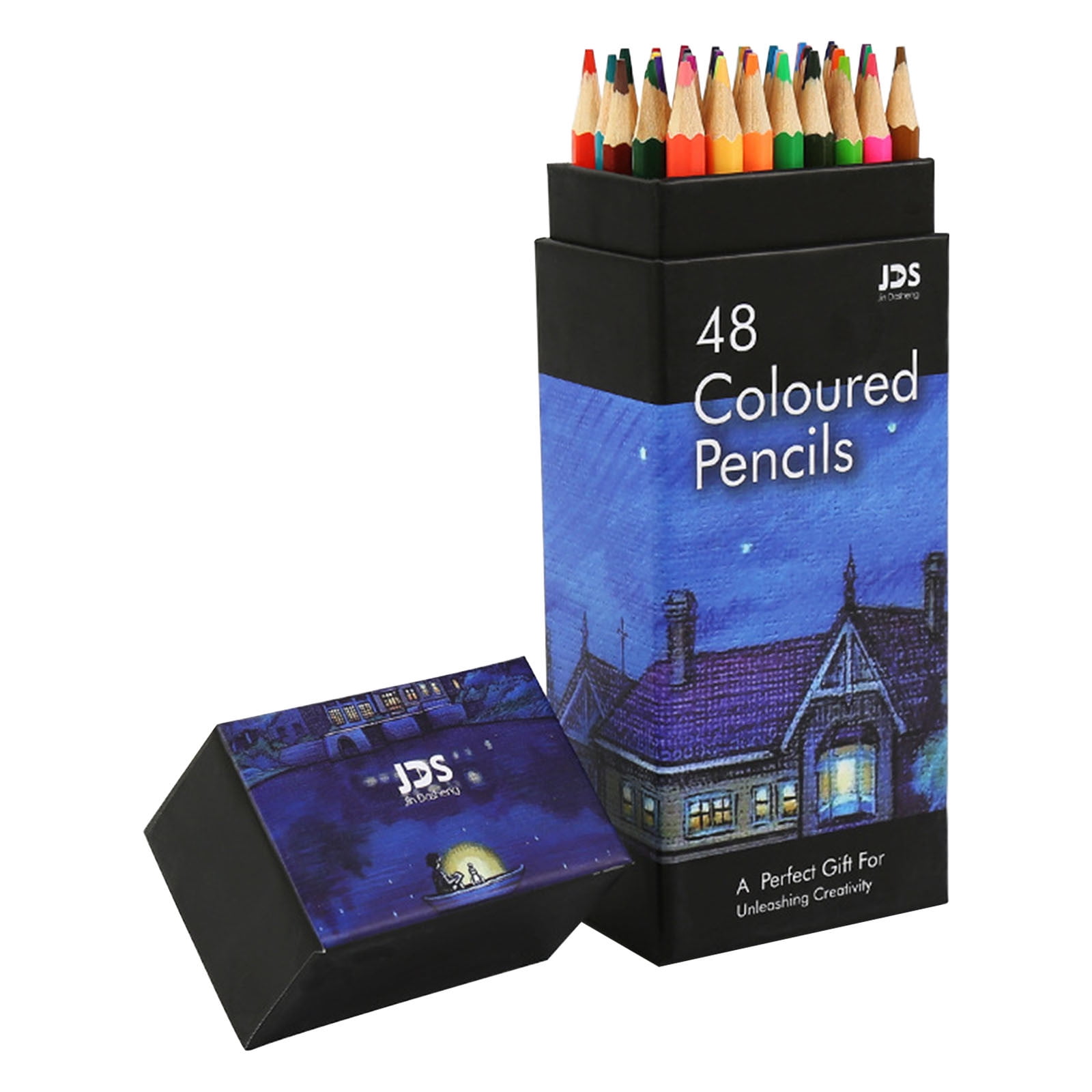 72-Color Pencil Set + 48 Oil-Based Colored Pencils – Artist-Grade ...