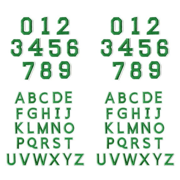 72 Count Sturdy Embroidered Letter Applique Patches for Clothing Repair ...