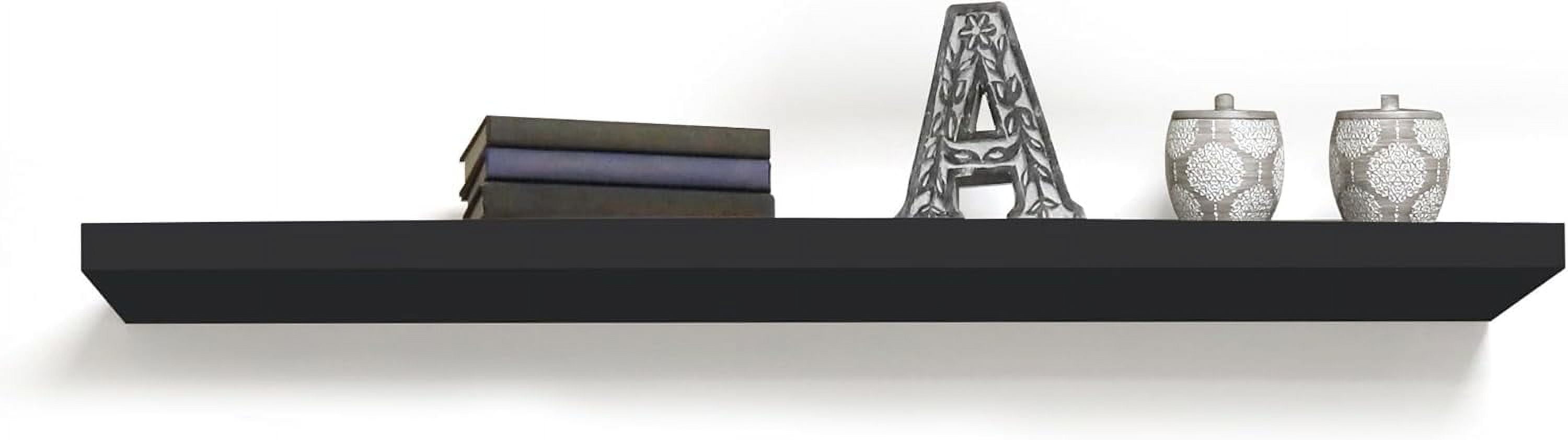 72" Extra Wide Floating Shelf with Hidden Brackets - 8.5"D MDF Wall ...