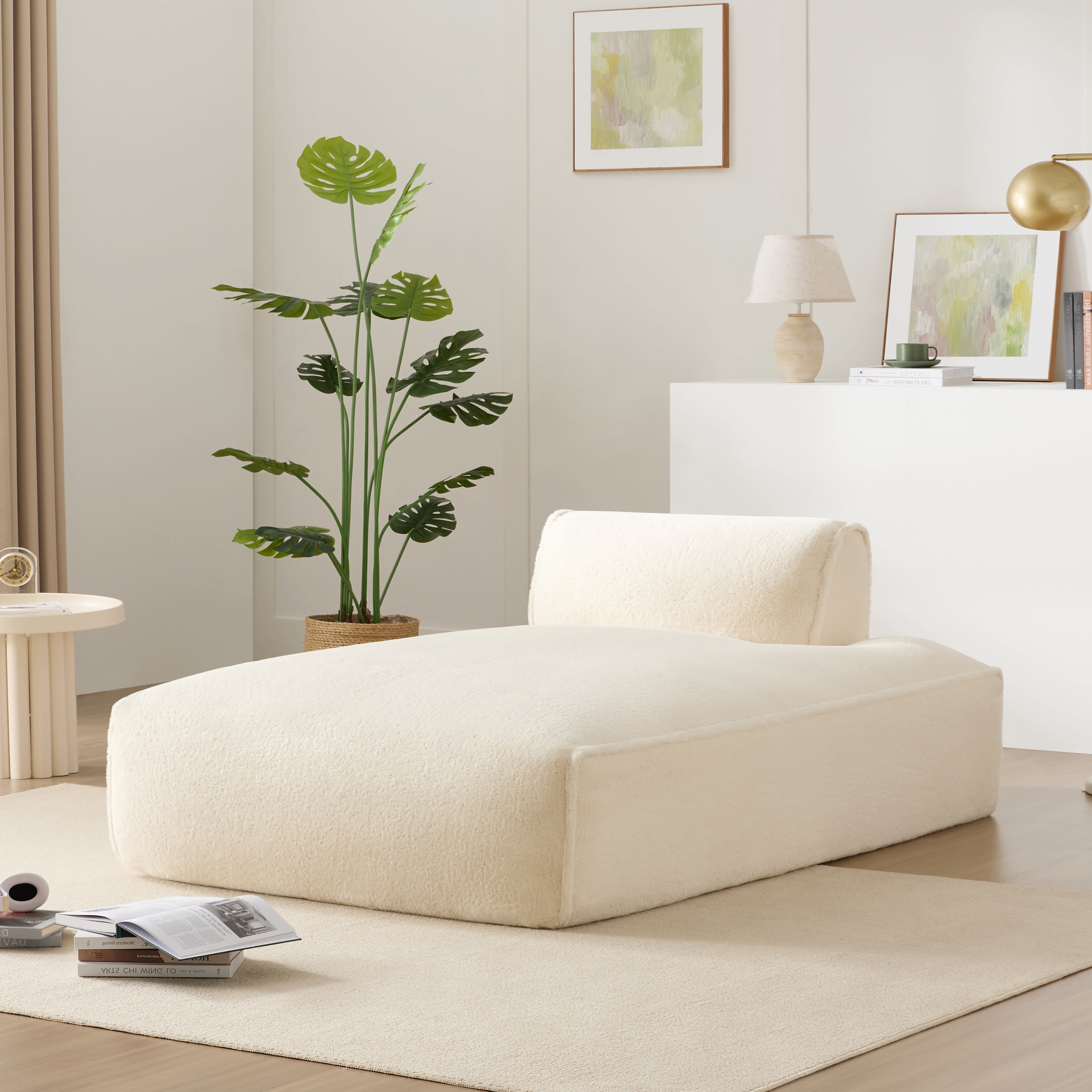 72" Extra Wide Modular Sofa Bed with High-Density Foam for Living Room ...