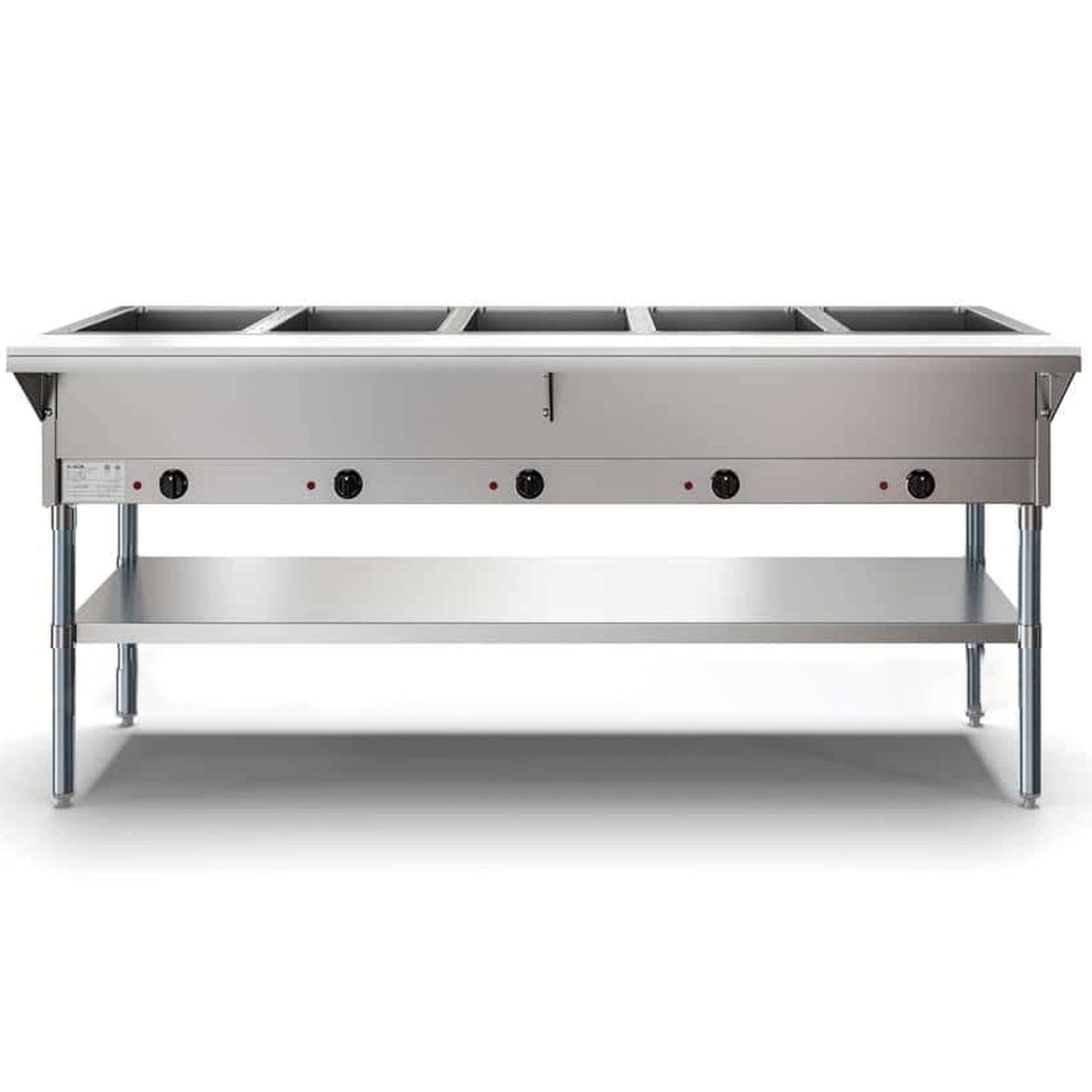 NSF 72 In-ch 5 Open Well Electric Steam Table with Undershelf, Buffet ...