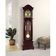 72" Floor Standing Grandfather Clock Cherry Finish - Walmart.com