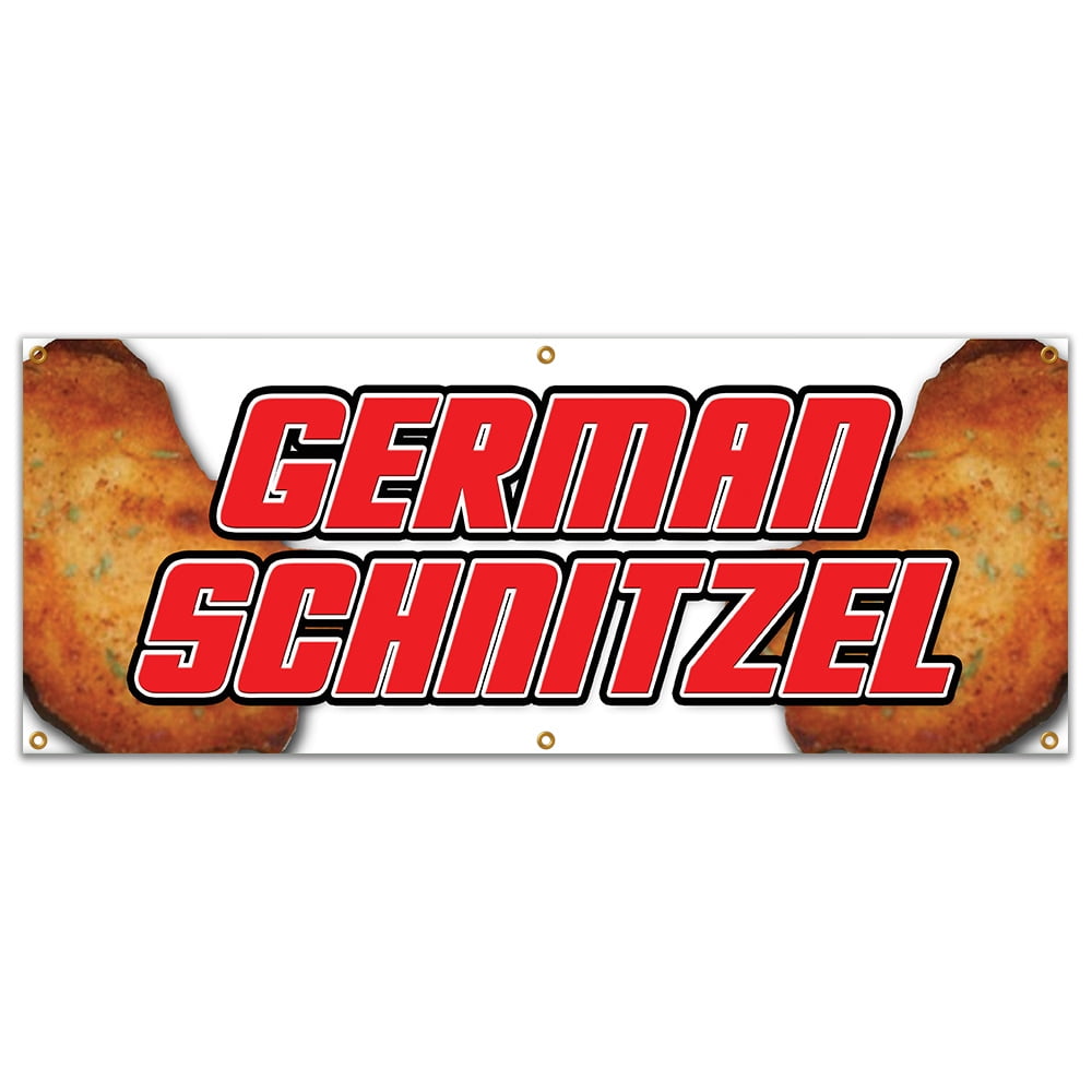 72" GERMAN SCHNITZEL BANNER SIGN wiener cooking sausages homemade style ...