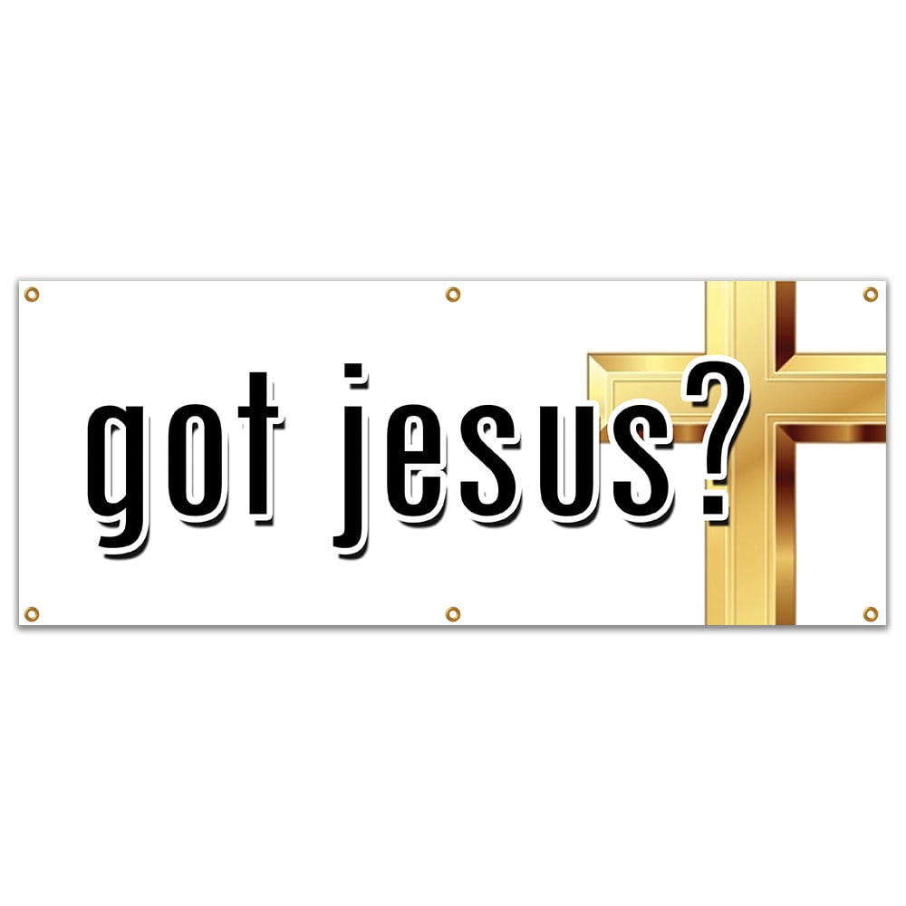 72" GOT JESUS BANNER SIGN christ church christian religion religious ...
