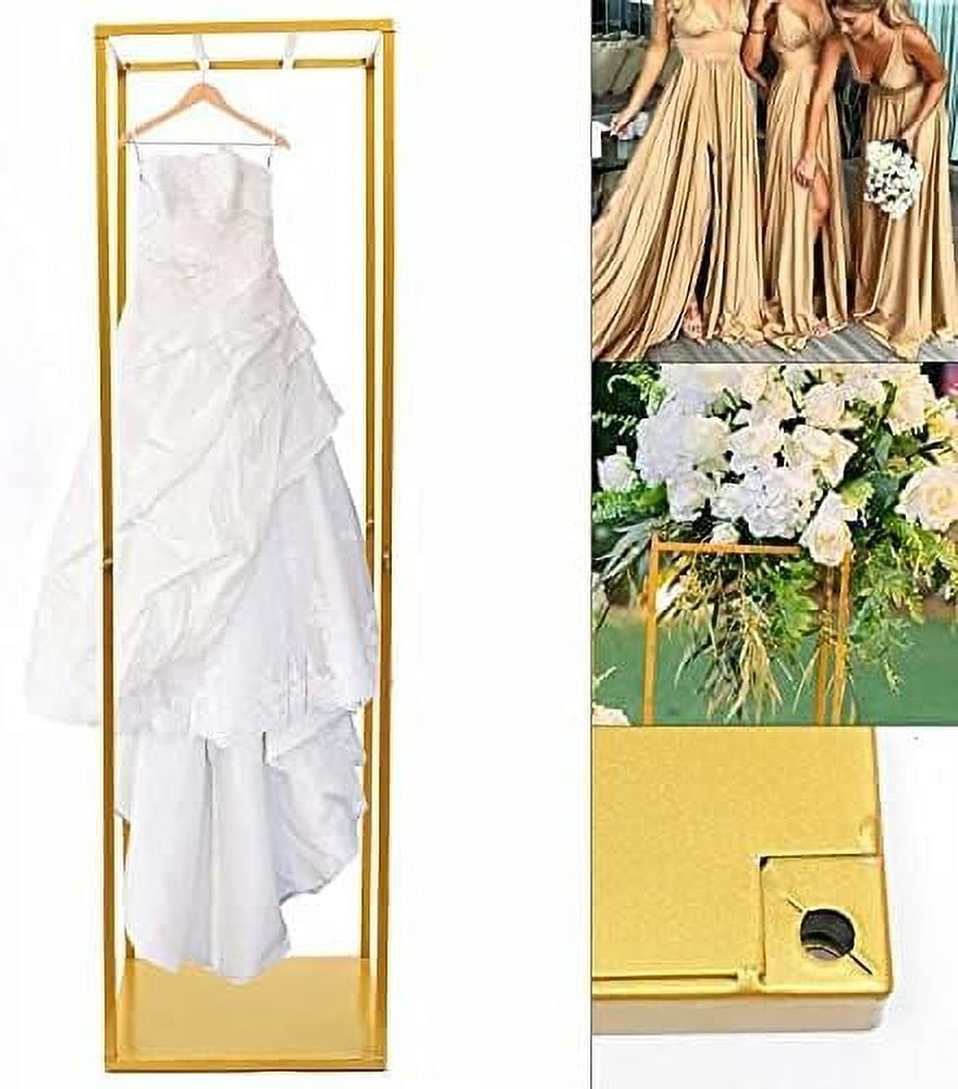 72"Gold Garment Rack Boutiques,Heavy Duty Clothing Rack Wedding Dress ...