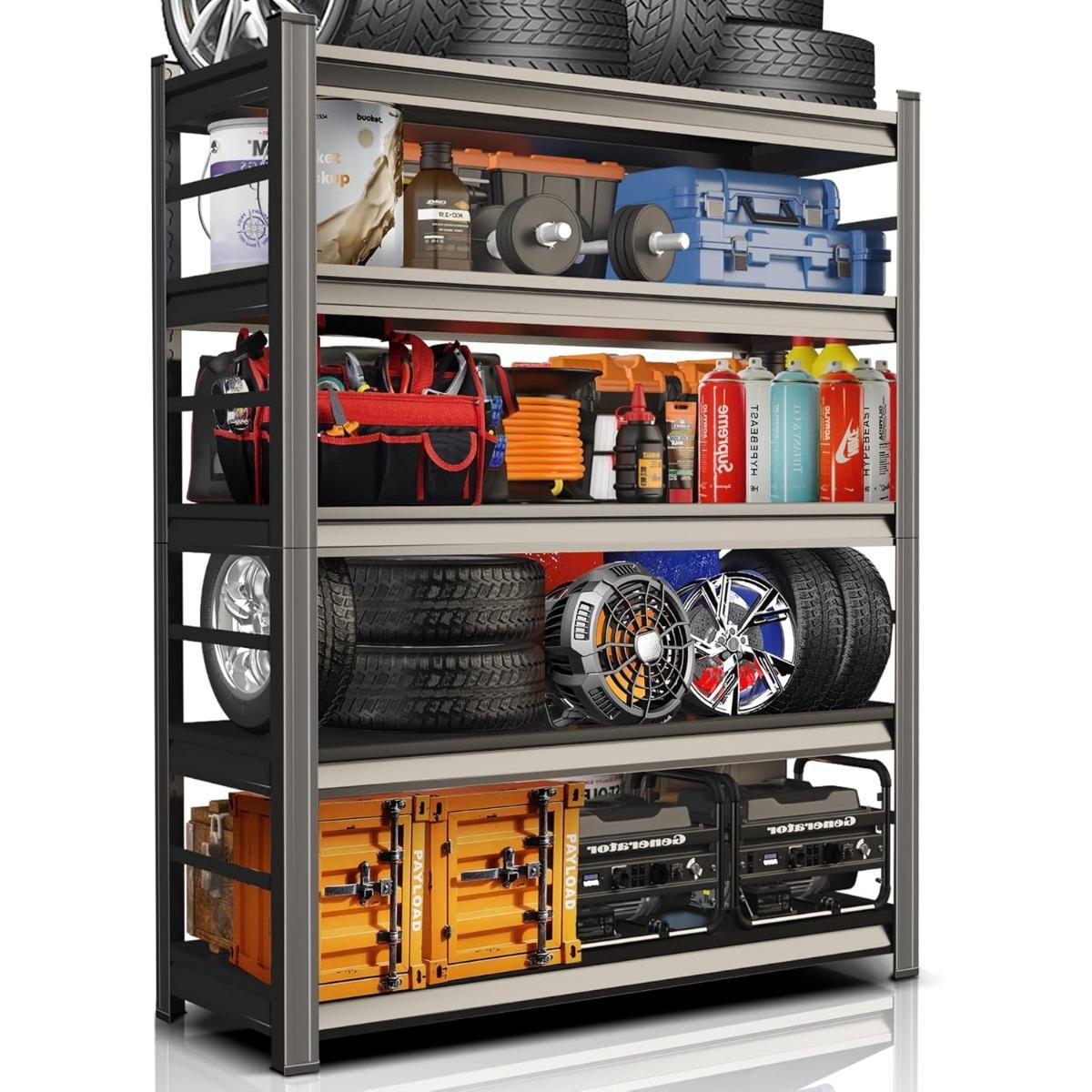 72" H, 3000 lb. Heavy Duty Storage Shelving Unit | Adjustable 5-Tier ...