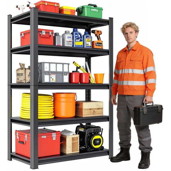 72" H*32" W*14"D Heavy Duty Garage Shelving Units and Storage,Metal ...