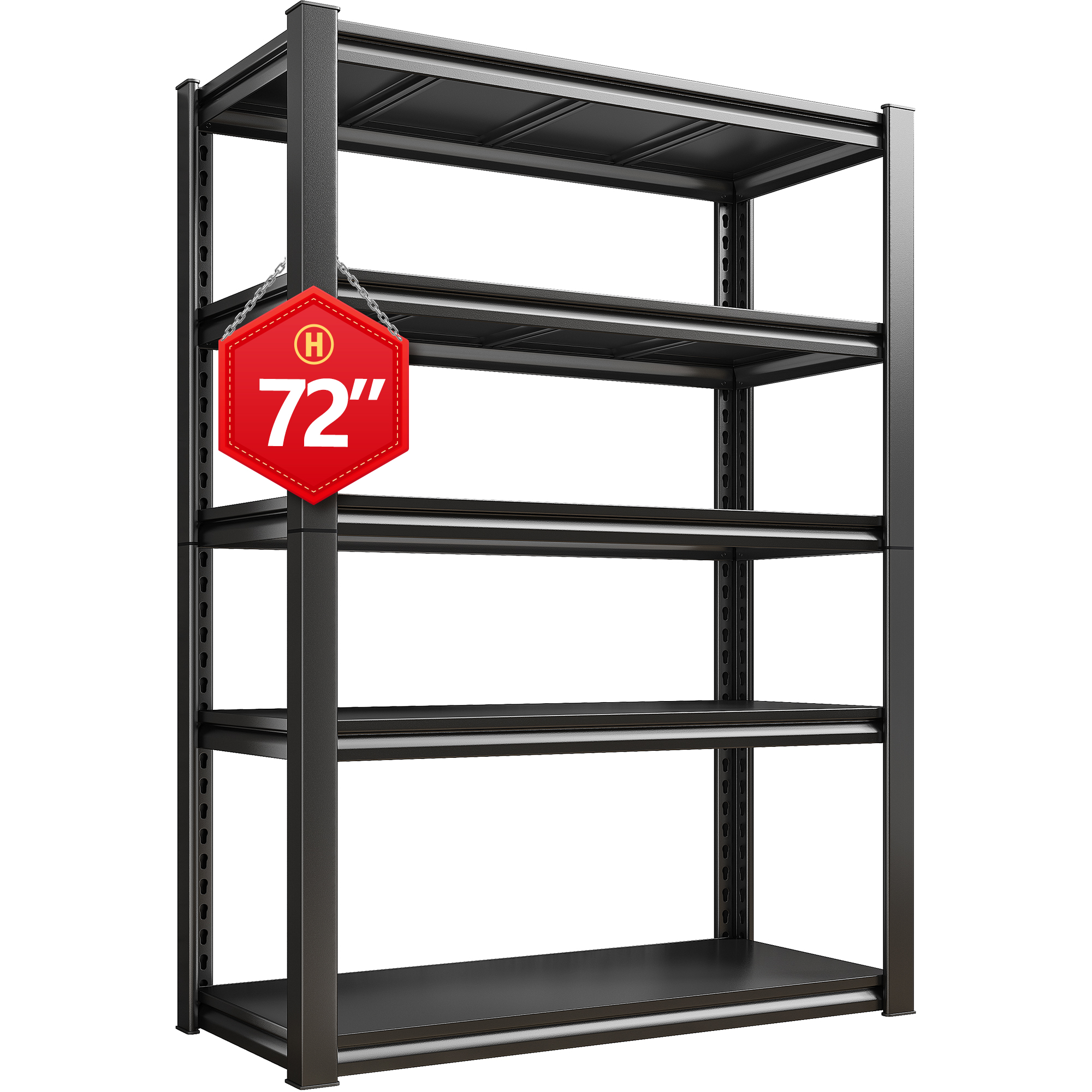 WorkChoice 5-Shelf Heavy Duty Plastic Storage Unit, Black - Walmart.com