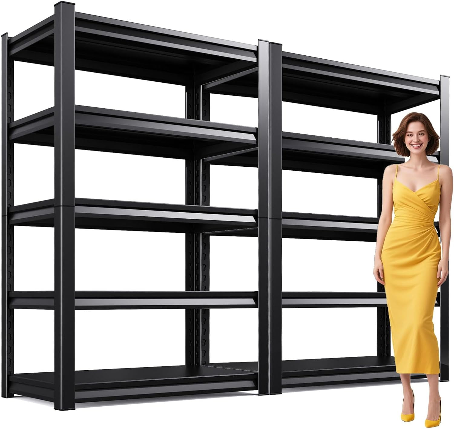 72”H Garage Shelving,Adjustable Garage Storage Shelves,3000LB Heavy ...