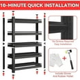 72" H Garage Shelving Unit, Garage Storage Shelves 2500LBS Heavy Duty ...