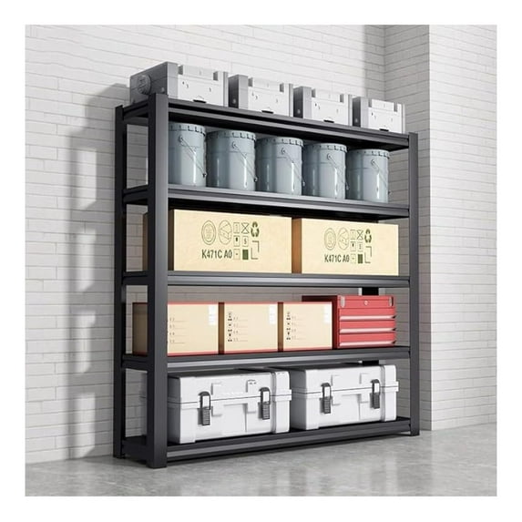 72" H Garage Shelving Unit and Storage, "W Heavy-Duty Adjustable Shelf ...