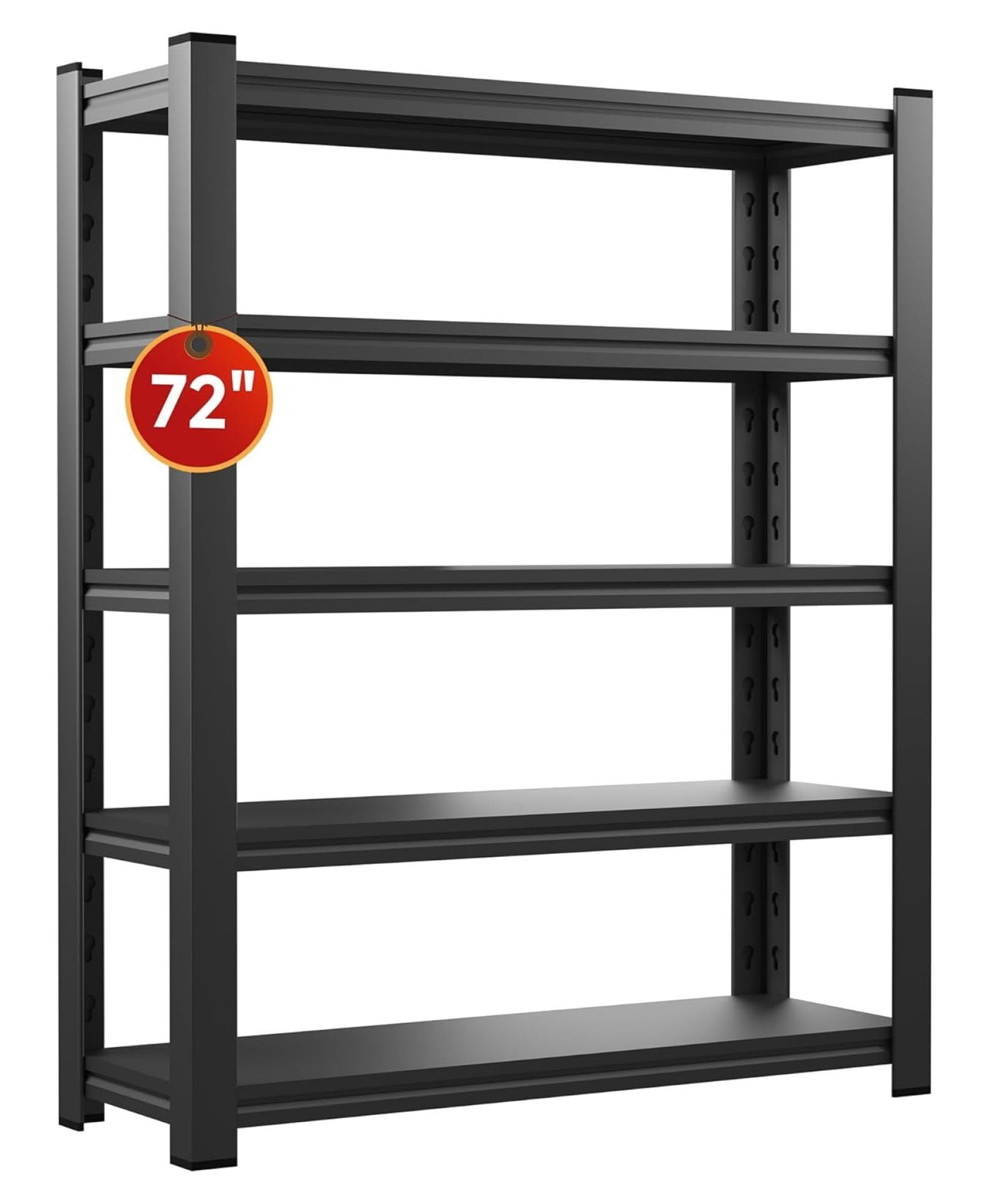 72" H Heavy Duty Garage Shelving, 2000 lbs Capacity Storage Shelf ...