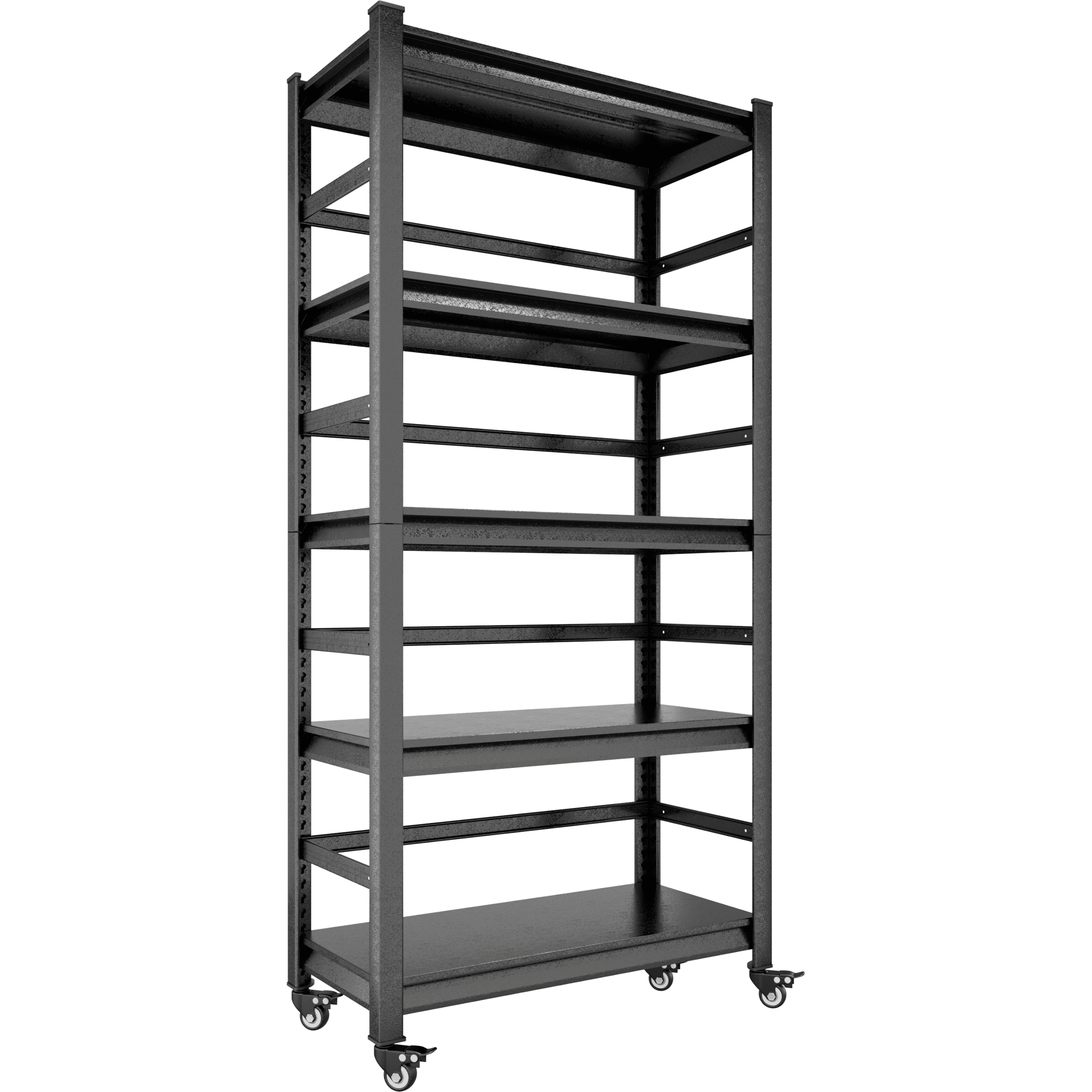 72"H Heavy Duty Storage Shelves Adjustable 5-Tier Metal Shelving Unit ...