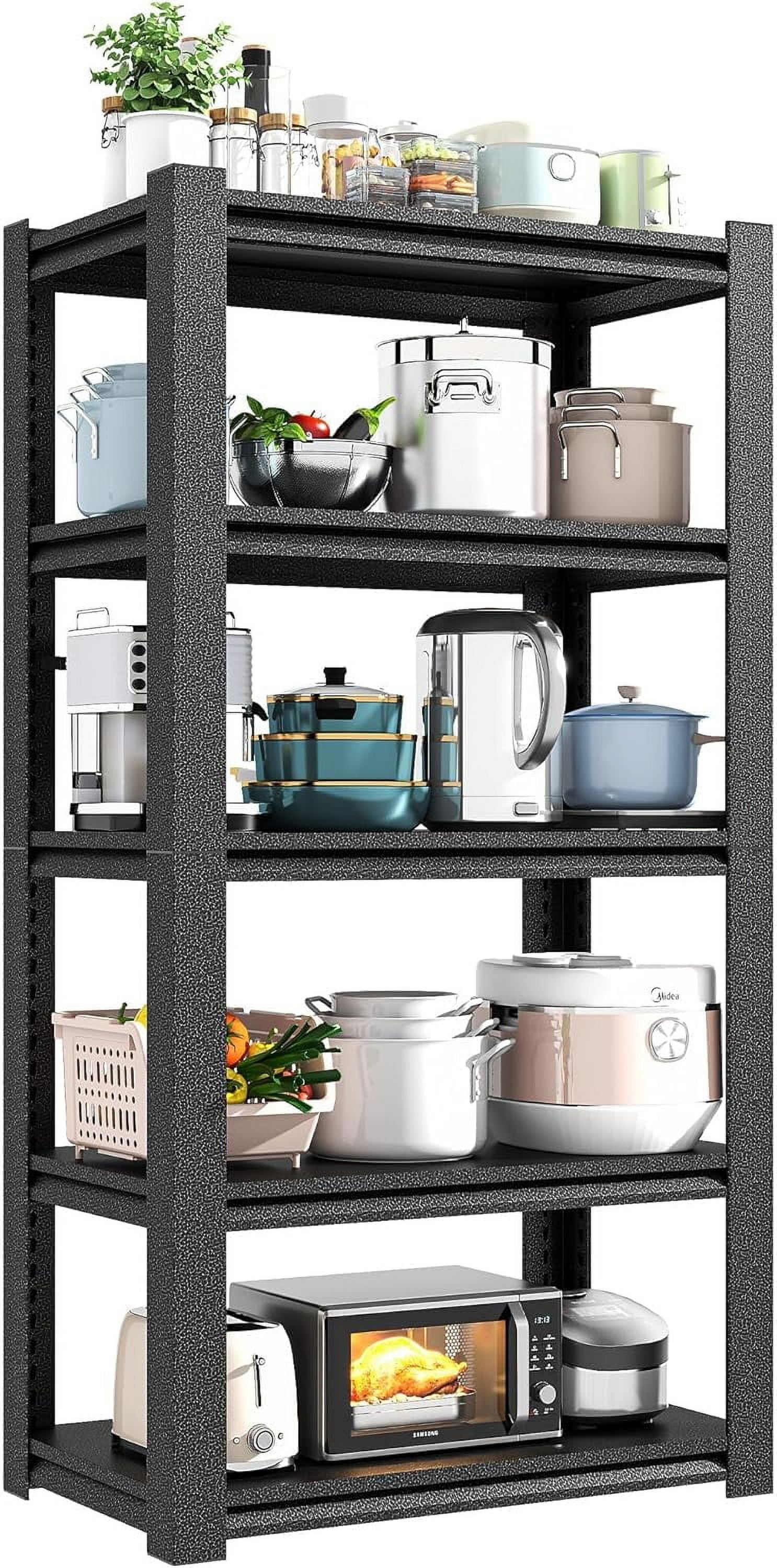 72" H Metal Storage Shelving, 2500LBS Heavy Duty Shelves Unit ...