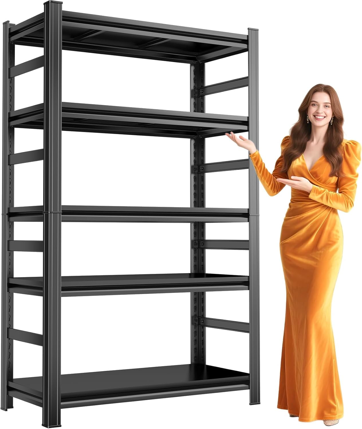 72''H Storage Shelves,Metal Shelving Heavy Duty,3000 lbs,Garage ...