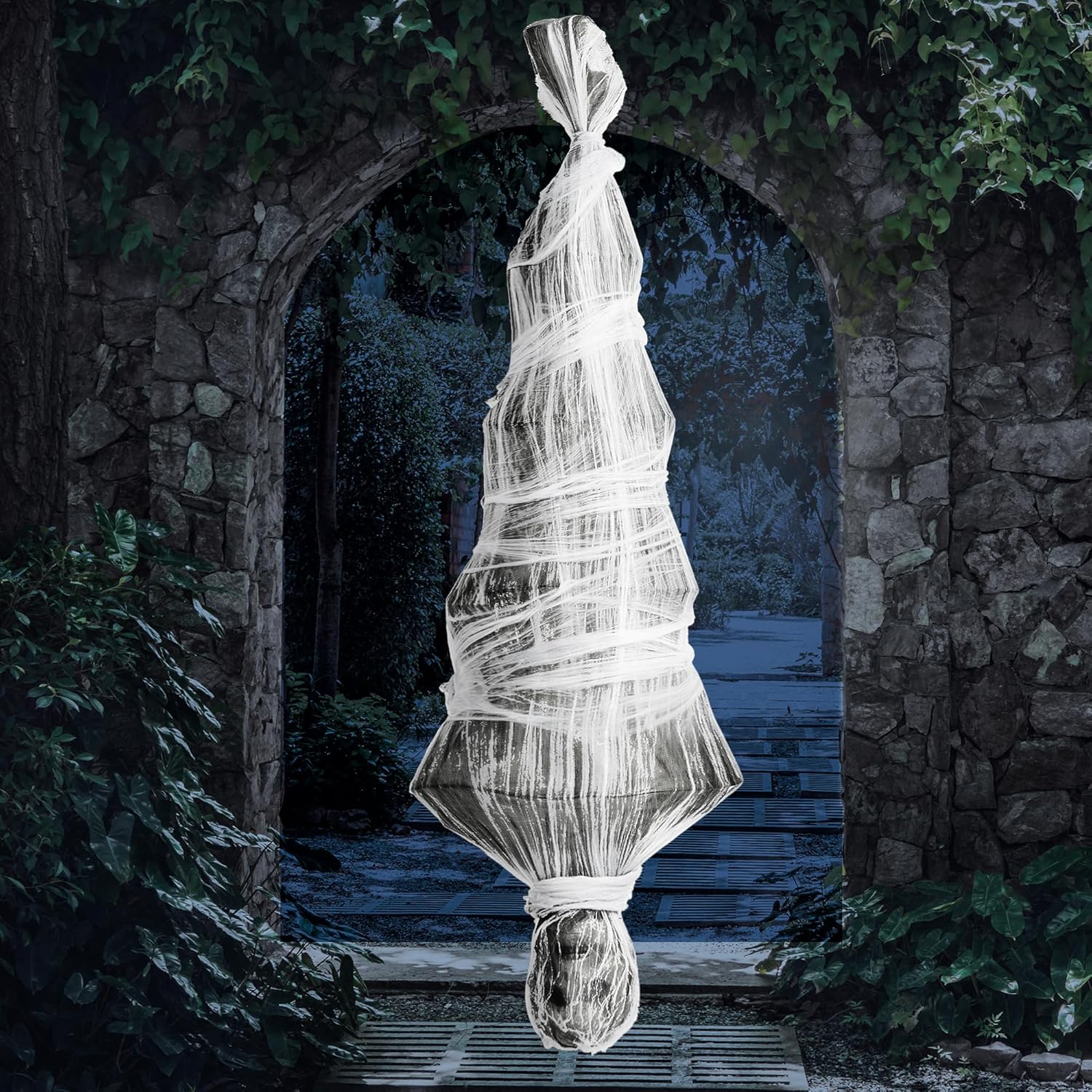 72" Halloween Hanging Cocoon Corpse for Halloween Outdoor Decoration ...