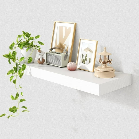 72 Inch Black Floating Shelf | 12 Inch Deep Floating Shelves Set of 1 ...