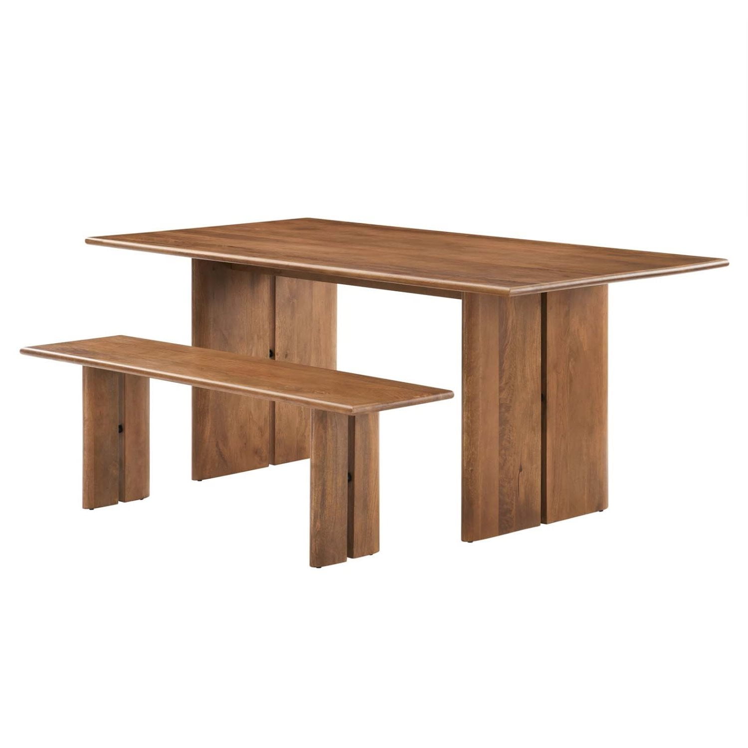 72 Inch Dining Table, Walnut, Wood, Rectangular, Kitchen Cafe Bistro ...