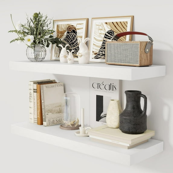 72 Inch Floating Shelf 12 Inch Deep Wall Shelf for Fireplace Mantel ...