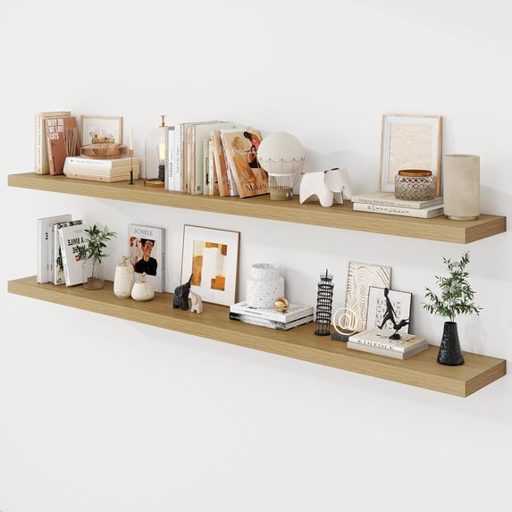 72 Inch Floating Shelves 9.3" Deep Floating Shelf Wall Mounted 72" Wall ...