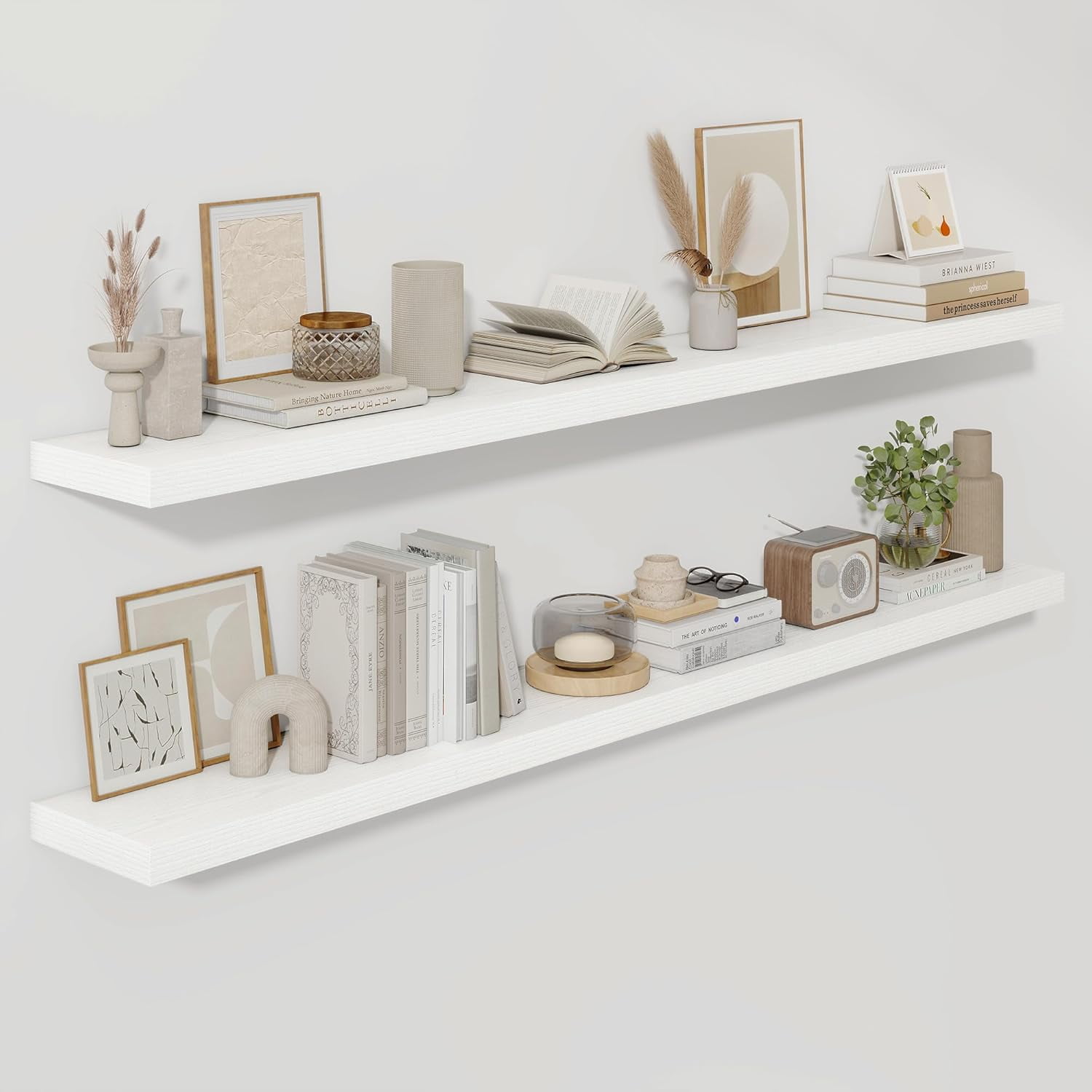 72 Inch Floating Shelves for Wall Fireplace Mantel Shelf with Invisible ...