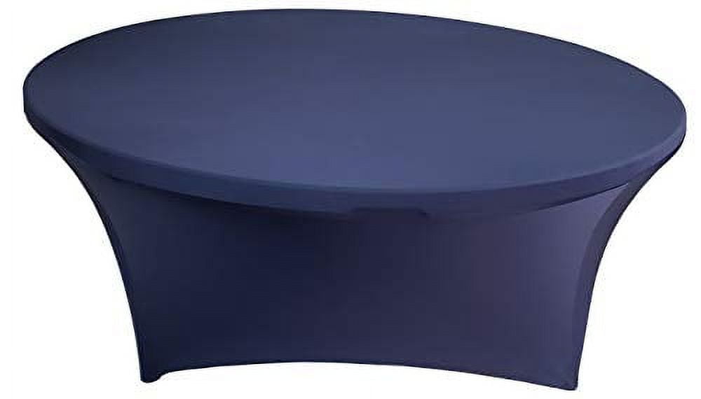 72 Inch Round Spandex Table Cover (Navy) - Walmart.com