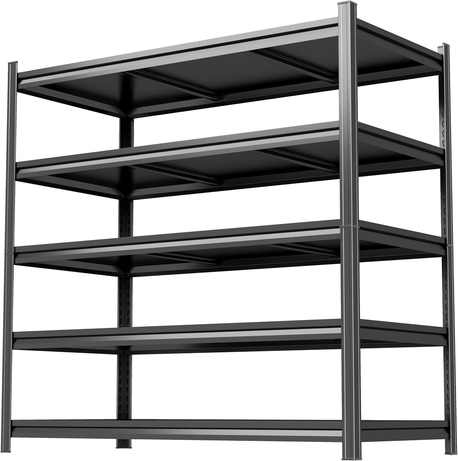 72-Inch Tall Garage Storage Shelves - 5-Tier Heavy-Duty Metal Shelving ...