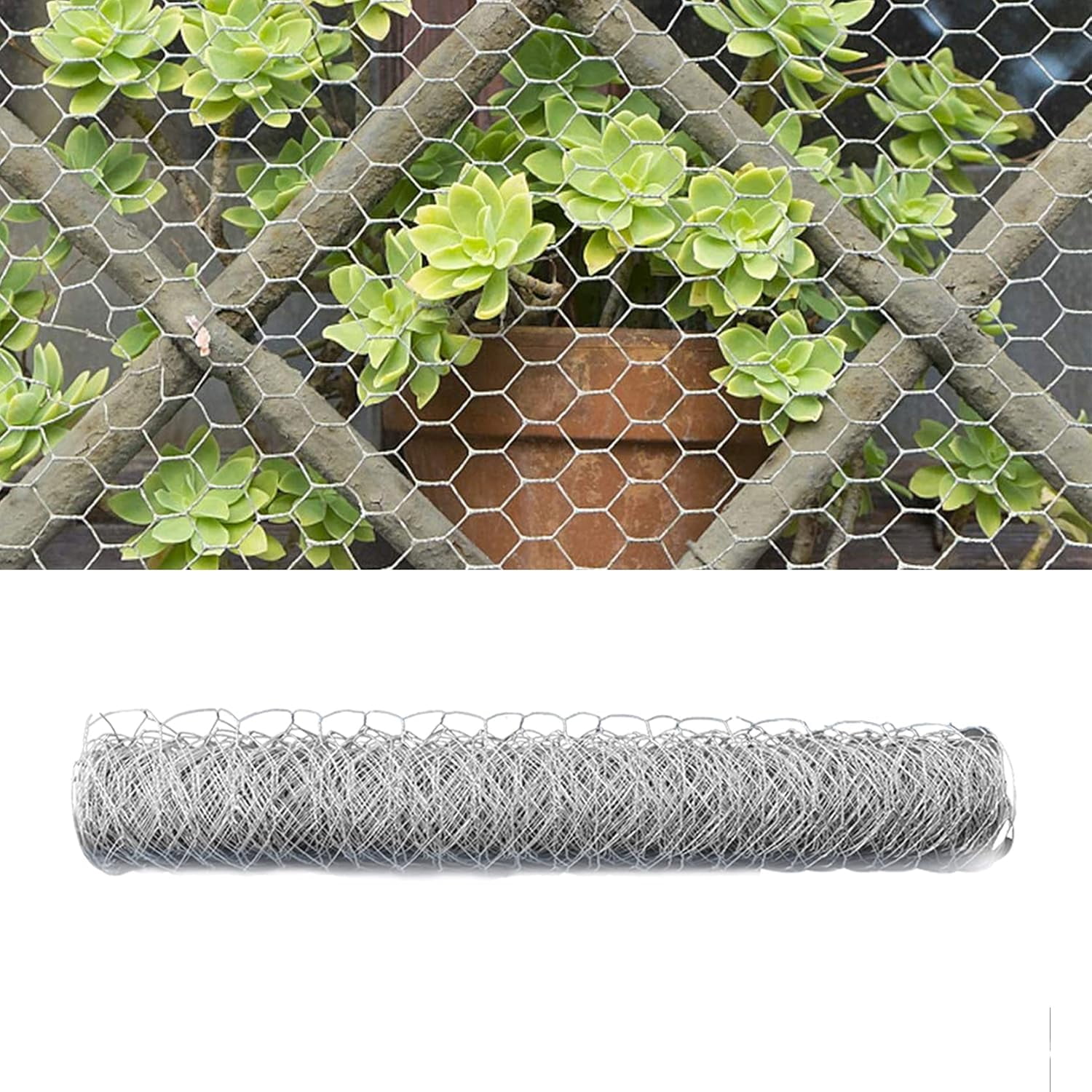 72 Inch x 50 ft Galvanized Hexagonal Wire Poultry Netting Mesh for ...