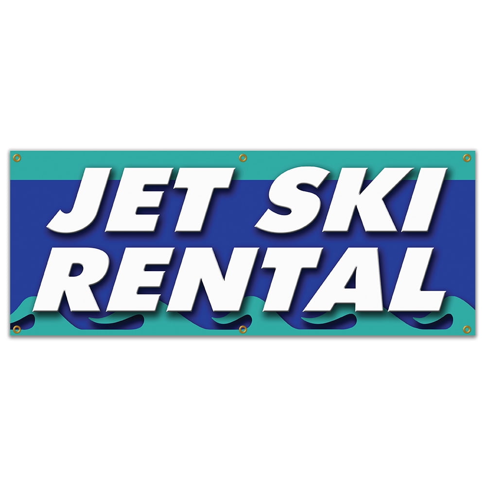 72" JET SKI RENTAL BANNER SIGN boat skiing water wave runner kayak ...