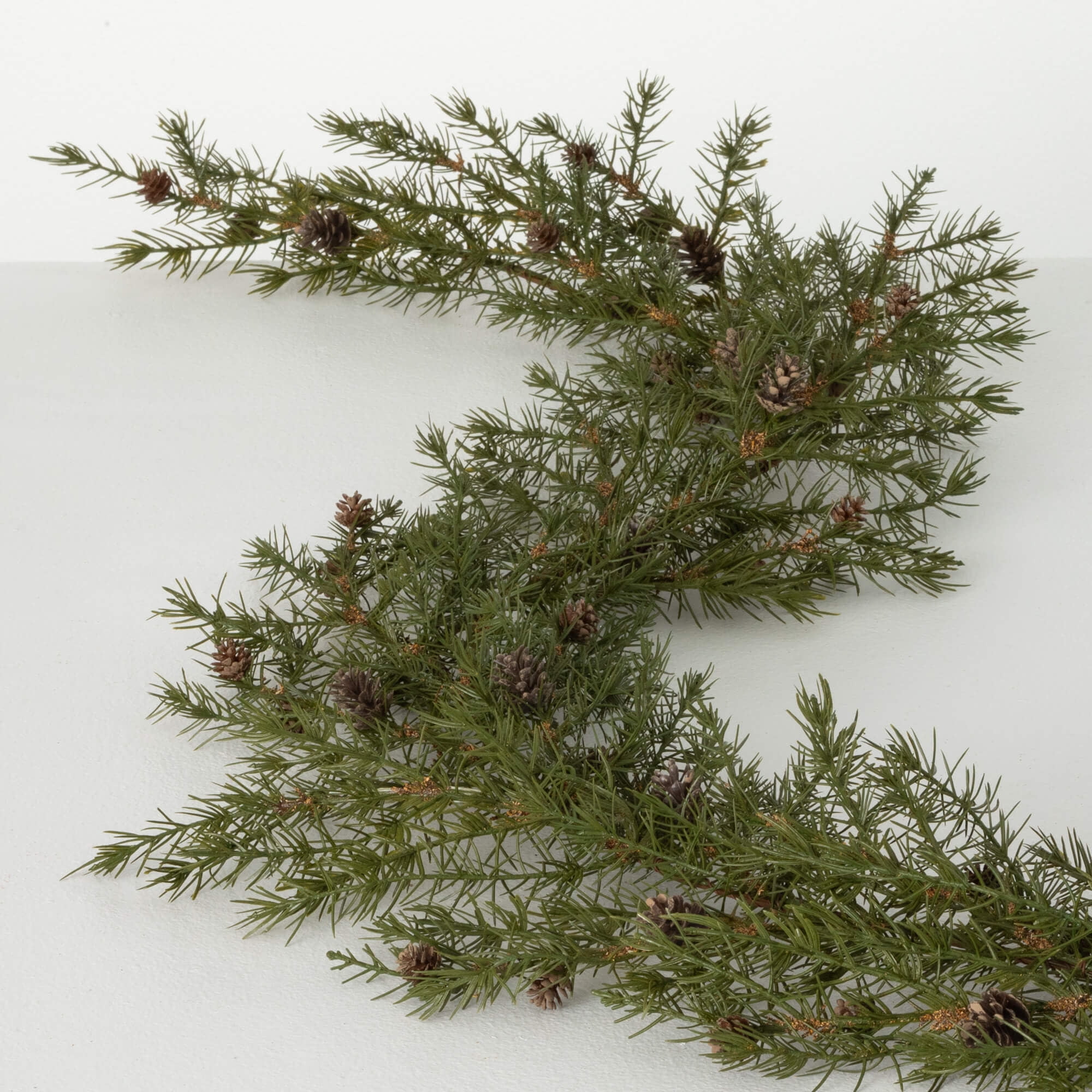 72"L Sullivans Artificial Cedar Pinecone Christmas Garland, Green ...