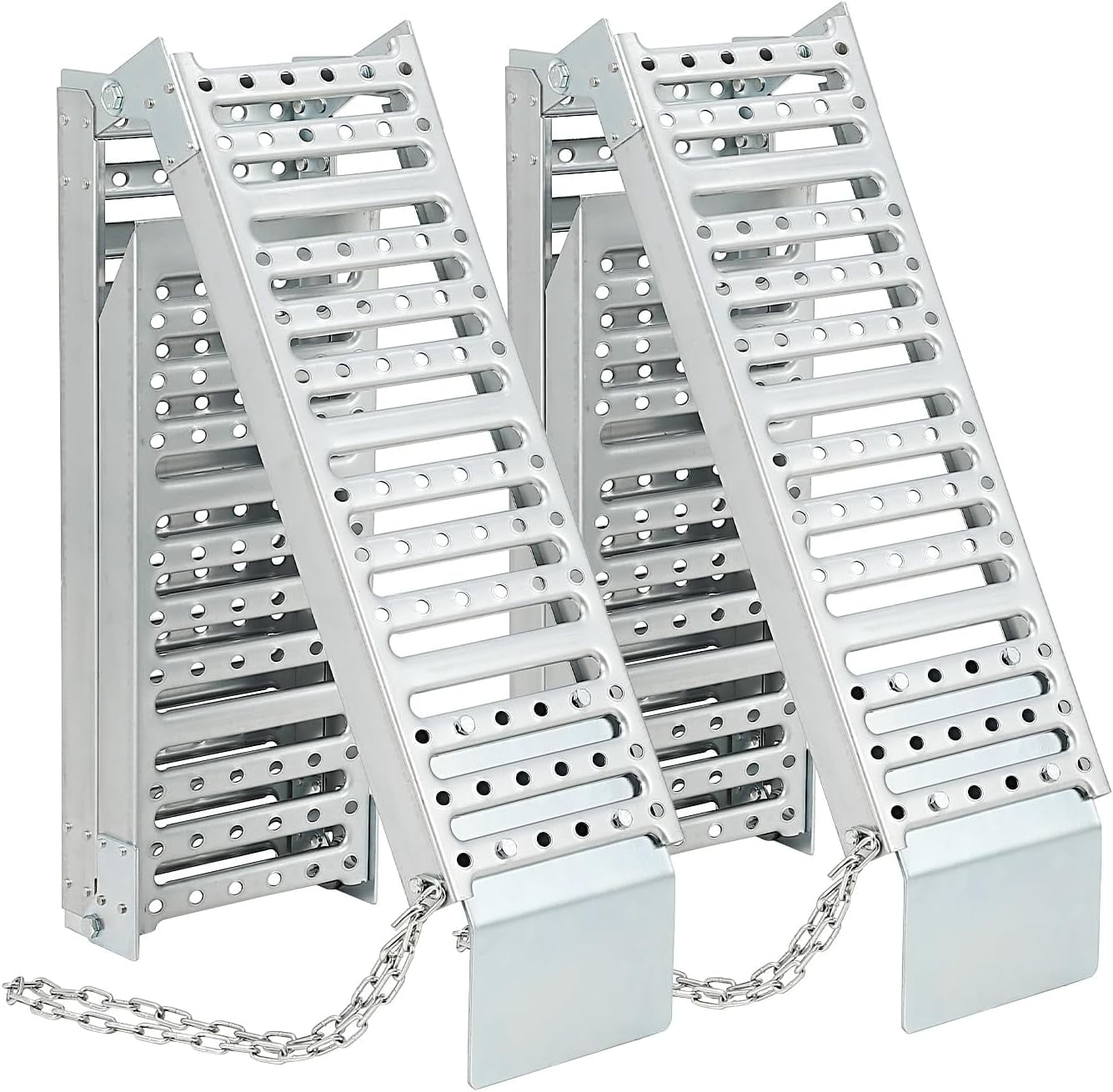 72" L x9 W Foldable Ramps, Folds into Three Sections Loading Ramps, Set ...