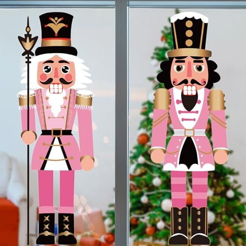 72" Large Christmas Gingerbread House Window Clings 9 Sheets Double ...